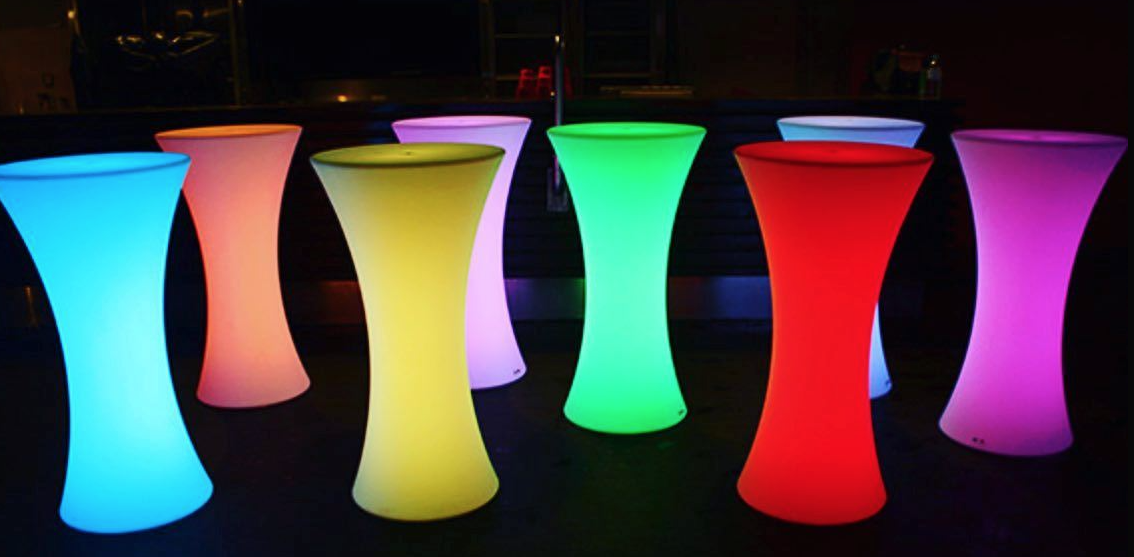 LED Cocktail Tables – PartyCrate
